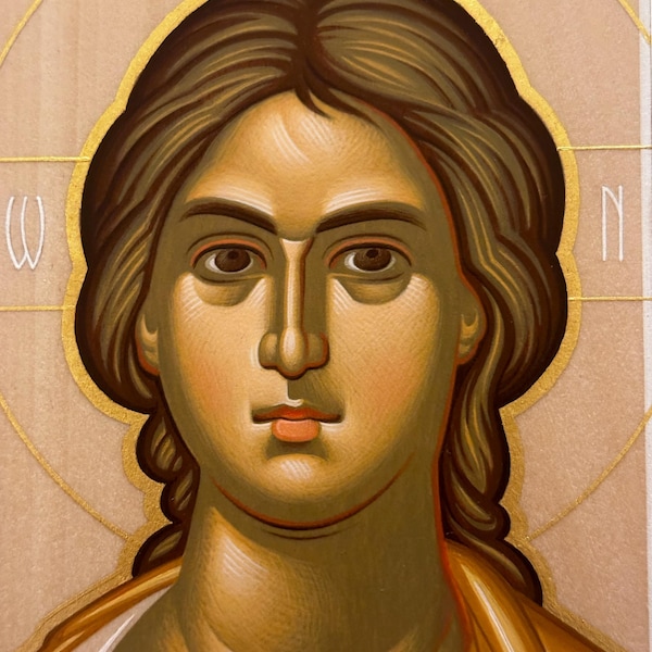 Virgin Mary of the Sign, Hand Painted Modern Orthodox Icon 42x30 Cm ...