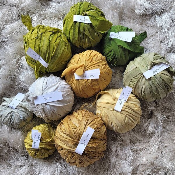 GRITTY Princess 9yd Recycled Silk Ribbon, HAT Ribbon, Artisan Ribbon ...