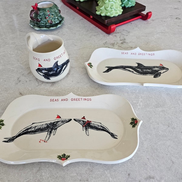 Orca Killer Whale Sculpted Bowl Ceramic Handmade - Etsy