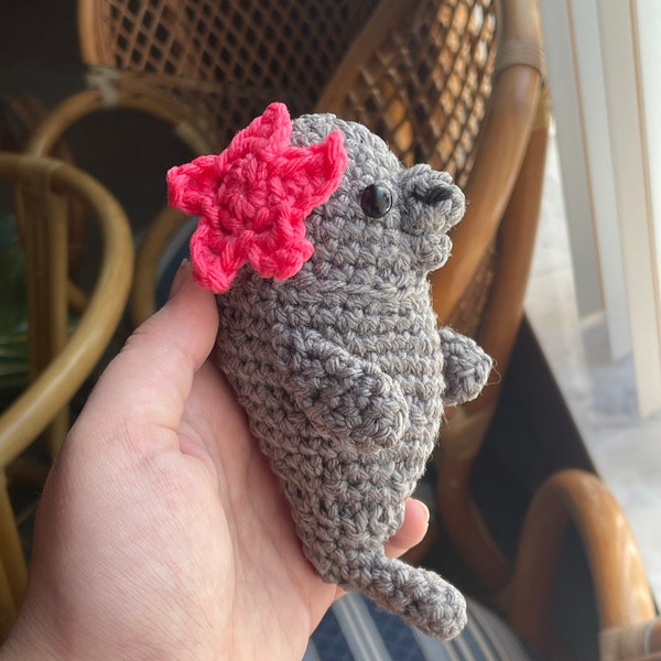 PATTERN/INSTRUCTIONS Manatee, Amigurumi Pattern, Manatee Pattern ...