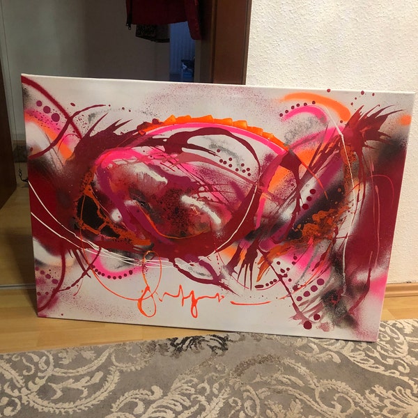Abstrakte Kunst Leinwand, moderne Kunst, abstrakte Malerei, original Gemälde, Bild modern ...