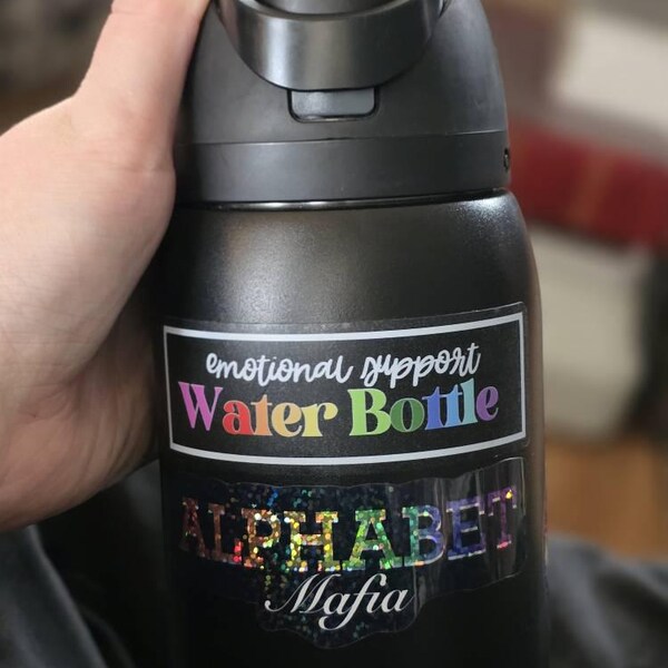 Alphabet Mafia Glitter Sticker (weatherproof) - Etsy