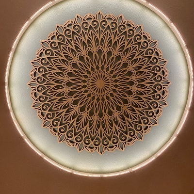 Lotus Three Panel, Wall Flower, Wall Art, Wooden Decoration, Wall ...