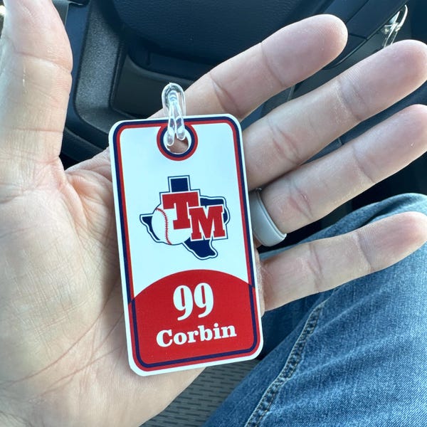 Custom Sports Team Bag Tag, Bag Tags for Football, Hockey, Baseball ...