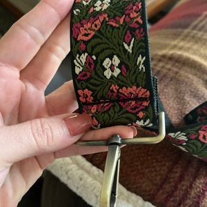 Slim Retro Purse Strap, Geometric Pattern, Replacement Crossbody Strap ...