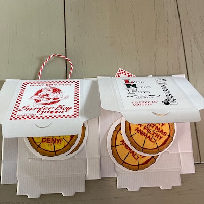 Home Alone Inspired Little Nero's Pizza Box Ornament WITH PIZZA INSIDE ...