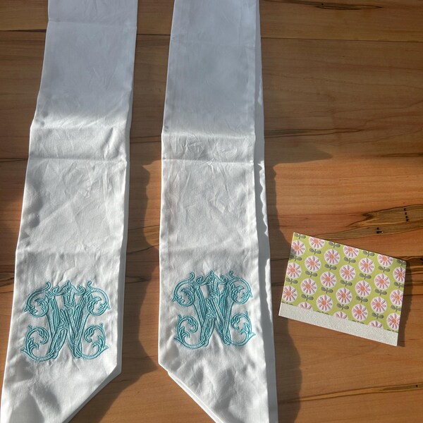 Hoco Custom Embroidered Bouquet Wrap Sash Bow Prom Bouquet Sash With ...
