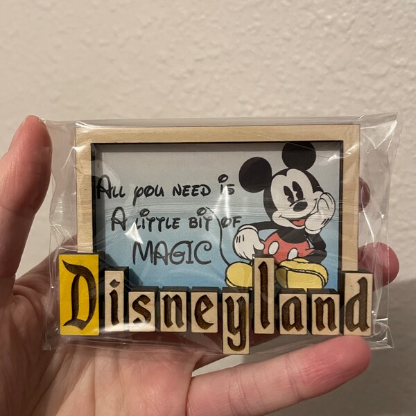 Disneyland Sign Photo Frame Magnet - Etsy