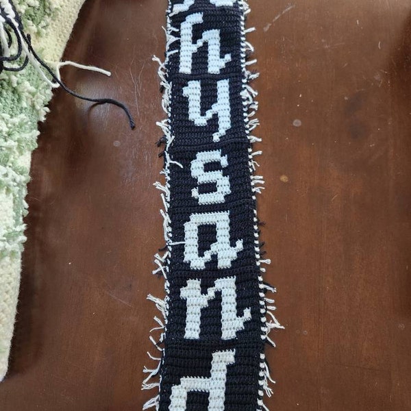 Mosaic Crochet Alphabet-large Block Font, Mosaic Overlay Crochet ...