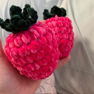 Giant Raspberry Crochet Pattern PDF Crochet Berry Pattern Raspberry ...