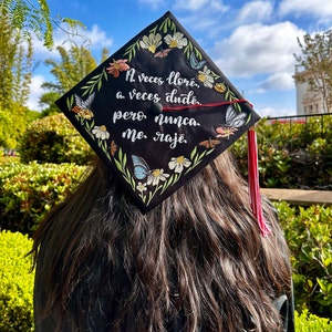 Embroidered Boho Graduation Cap Topper Grad Cap Decoration Topper ...