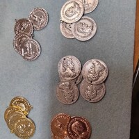 Ancient Greek Coins Matt Gold Coins Coin Pendant Double - Etsy