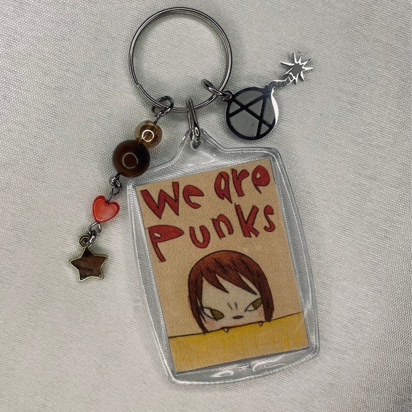 Aya Takano Inspired Keychain Y2K Handmade Beaded Keychain - Etsy