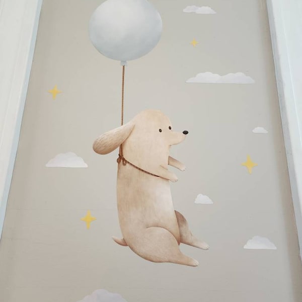 Balloon Dog Wall Decal, Plastic-free Kids Room Wall Stickers - Etsy