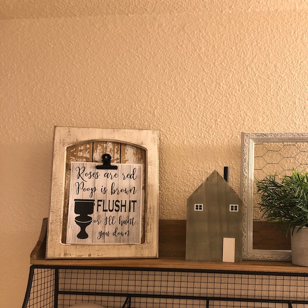 Great Job Pooping | Bathroom Wall Décor | Dog Décor | Funny Bathroom ...