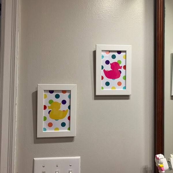 Rubber Duck Bathroom Decor, Ducky Bathroom Print, Baby Duck Print ...