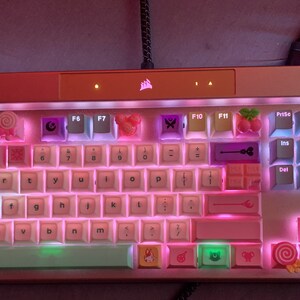 Pastel Pink Kawaii Cake Cupcake Candy Sweets Resin Keycaps - Etsy