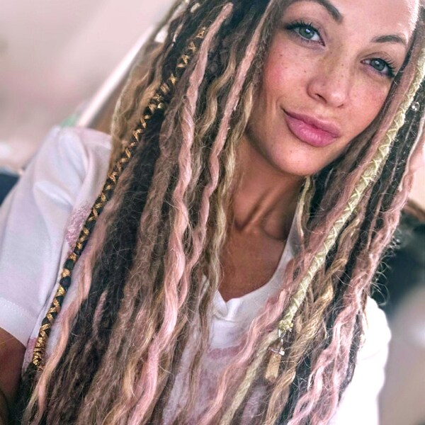 Temporary Locs, Triunity Set, White, Ginger and Light Olive Green ...