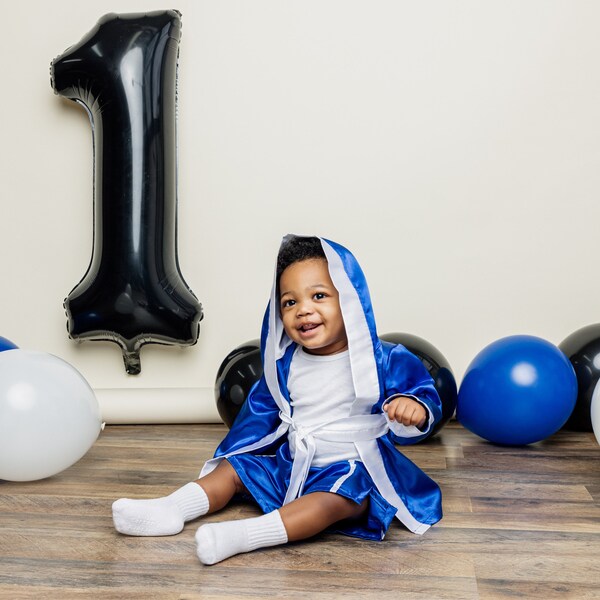 Baby Champion's Boxing Set: Personalized Robe, Shorts, and Gloves - Etsy