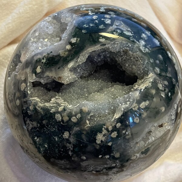 Flashy Blue Apatite Mini Crystal Spheres / Flashy Mini Healing Spheres ...