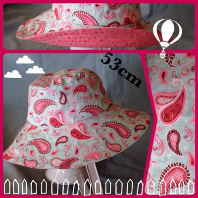 Reversible Bucket Hat PDF Sewing Pattern With Removable Ruffle Band - Etsy