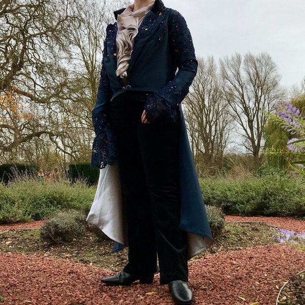 MADE TO ORDER Jareth the Goblin King Ball Blue Jacket, David Bowie ...