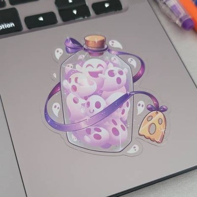 Alien Winking Cat Sticker Glitter Sticker 90's Nostalgia Cat Face ...