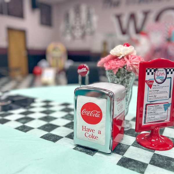 Custom DINER 50's Food Menu Party PRINTABLE, Rock'n'roll Soda Pop Retro ...