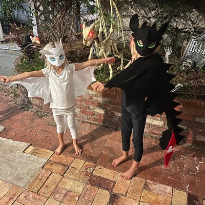 Dragon Princess Full Set Costume Wings Tutu Mask Kid Ages 6 - Etsy