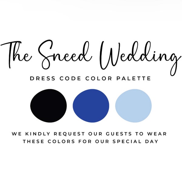 CUSTOM PARTY WEDDING Color Card Dress Code Attire Colors Wedding ... CUSTOM PARTY WEDDING Color Card Dress Code Attire Colors Wedding ...