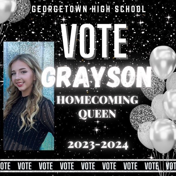 Vote Homecoming Queen Flyer, Homecoming Flyer, Campaign Flyer, Class ...