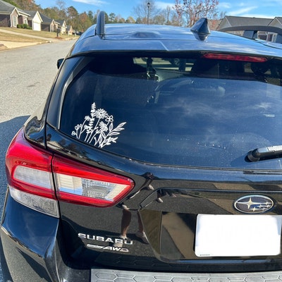 Wildflower Decal, Wildflower Sticker, Flower Sticker for Laptop, Car ...