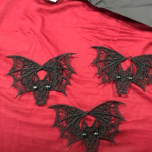 Lace Black Bat Gothic Lace Bat Halloween Halloween - Etsy