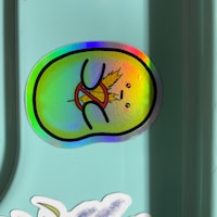 Stoma/ileostomy Bean Sticker 5cm Gloss Sticker Chronic - Etsy Canada