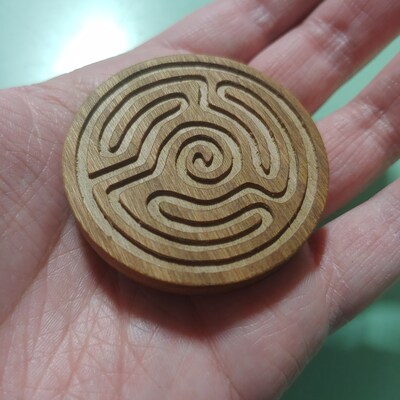 Pocket Labyrinth, Labyrinth Medallion, Labyrinth, Zen Labyrinth, Small ...