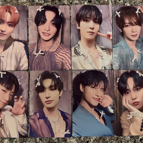 Ateez Golden Hour Bow Version Photocards POB -preorder - Etsy