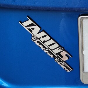 TARDIS Chameleon Edition Dr Who Car Emblem Chrome Plastic - Etsy