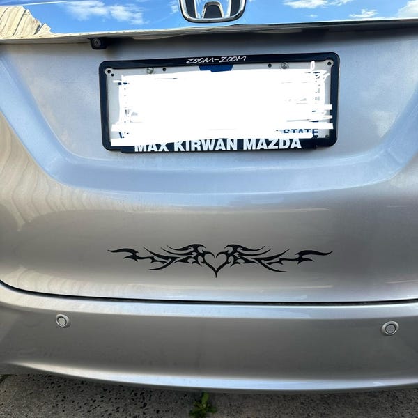 Bumper Sticker / Car Tramp Stamp / Y2K / Heart / Wings / Gothic / Vinyl ...