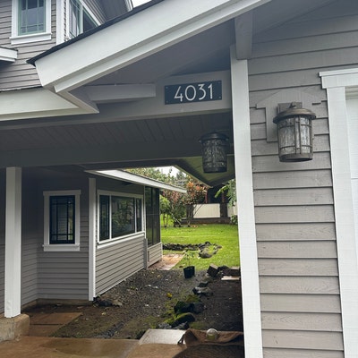 Five Number Vertical Address Sign Modern House Numbers - Etsy