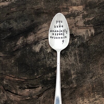Choose Size, Font and Wording. Custom Hand Stamped Spoon. Made to Order ...