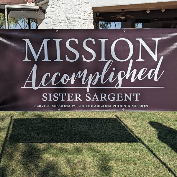 Personalized Return Missionary Banner: Welcome Home Celebration - Etsy