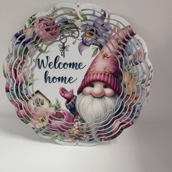 Highland Cow Welcome Wind Spinner Sublimation Design,cute Cow Wind ...