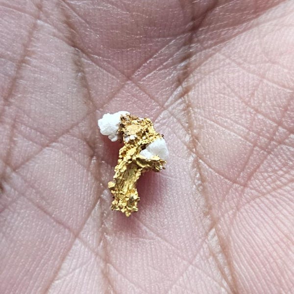 Natural Gold Nugget High Purity Gold Nugget - Pima County, Arizona, USA ...