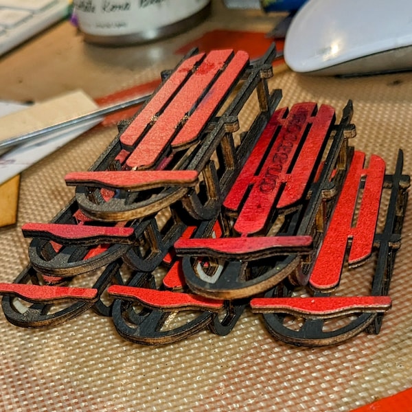 Sled Svg, Runner Sled Clipart Wooden Sled Jpg Sleigh Ride Png Toboggan ...