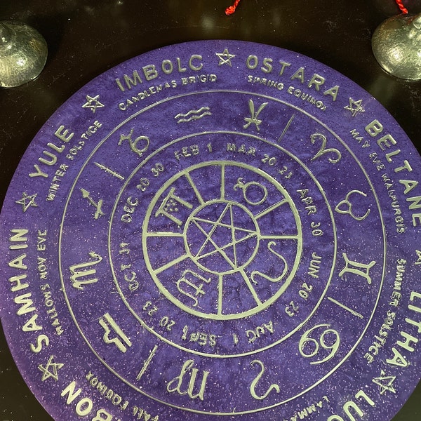 12" Wheel of the Year Altar Divination Plate - Customizable - Etsy