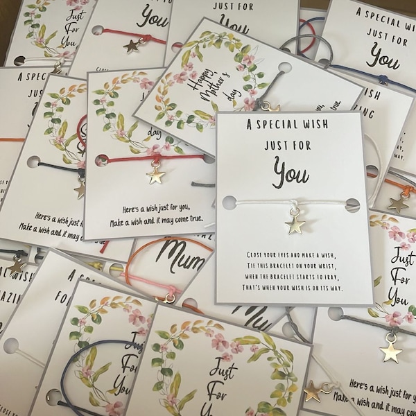 Bulk Personalised School Leaver Gifts Wish Bracelets Class of 2025 ...
