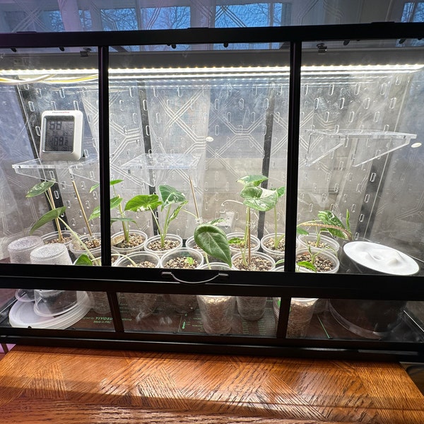 Akerbar Large Pegboard and Shelf Acrylic Kit - Ikea Greenhouse - SKADIS ...