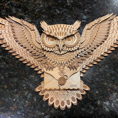Multilayer Owl Mandala 12 Layers for Laser and Cutter Machines, Home ...