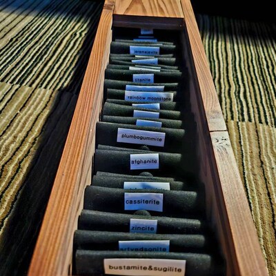 Narrow Gift Box of Figured Cedar With Sliding Lid. Handcrafted With ...