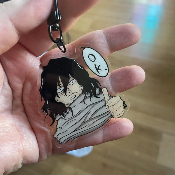 Aizawa Keychain Epoxy - Boku No Hero - My Hero Academia - by Colchetos ...